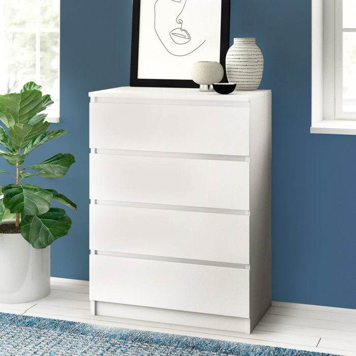 Zipcode Design Helen 4 Drawer 70Cm W Chest Of Drawers & Reviews ... Zipcode Design Helen 4 Drawer 70Cm W Chest Of Drawers & Reviews ...